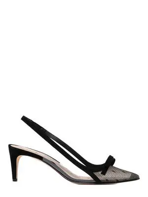 Red Valentino Sandie 60mm Pointed-toe Slingback Pumps - Black