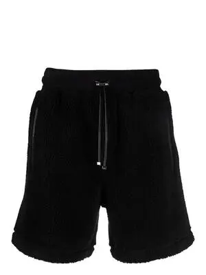 Amiri Fleece Track Shorts - Black