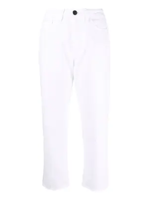 3x1 High-rise Cropped Jeans - White