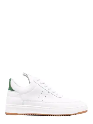 Filling Pieces Leather Sneakers - White