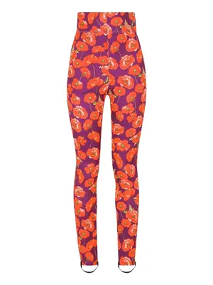 Dolce & Gabbana Floral-print Leggings - Purple