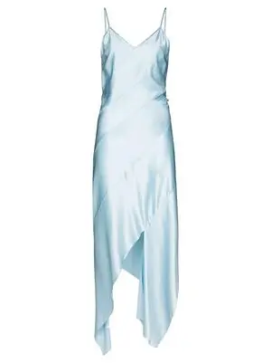 Matériel Asymmetric Slip Dress - Blue
