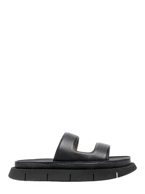 Marsèll Leather Slip-on Sandals - Black