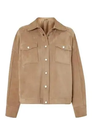 Brunello Cucinelli Brunello Cucinelli Suede Jacket Neutrals