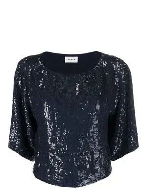 P.a.r.o.s.h Sequined Blouse - Blue