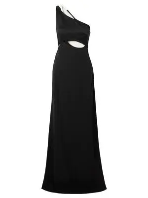 Givenchy One-shoulder Cutout Gown - Black
