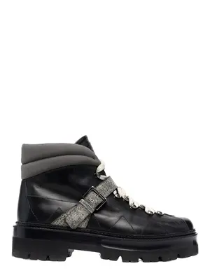 Bally Leather Lace-up Boots - Black