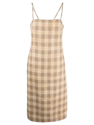 GIUSEPPE DI MORABITO Giuseppe Di Morabito Checked Midi Dress