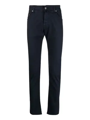 Jacob Cohen Low-rise Skinny Trousers - Blue