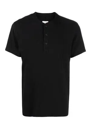 Rag & Bone Short-sleeve Henley T-shirt - Black