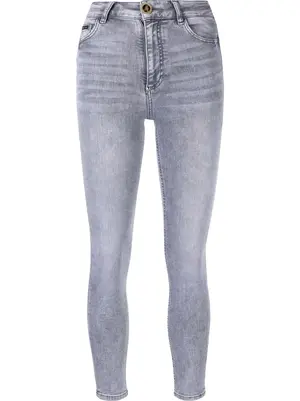 Philipp Plein Skinny Cropped Jeans - Grey