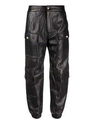 PHILIPP PLEIN Philipp Plein Leather Jogging Trousers