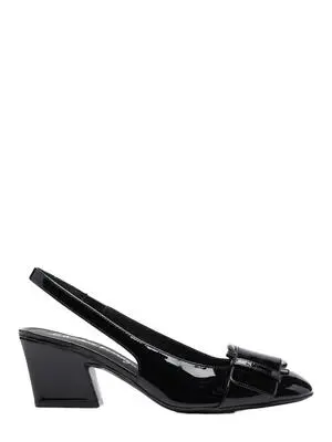 FERRAGAMO 55mm Briget Patent-leather Slingback Pumps - Black