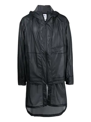 Y3 Logo-print Hooded Jacket - Black