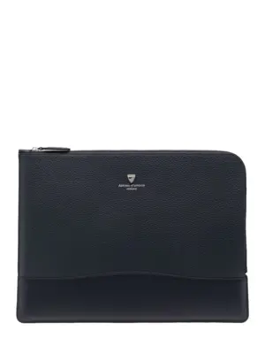 ASPINAL OF LONDON City Leather Laptop Bag - Blue