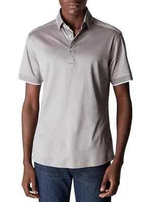 Eton Contemporary Fit Jersey Polo - Gray