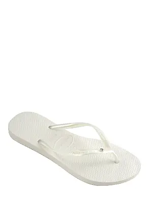 Havaianas Slim Crystal II Flip Flop Sandals White