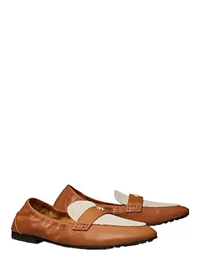 Tory Burch Ballet Loafer Tan/ecru
