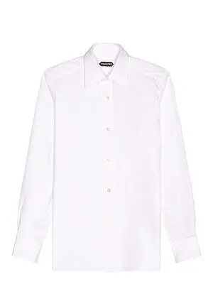 TOM FORD TOM FORD Poplin Day Shirt In White