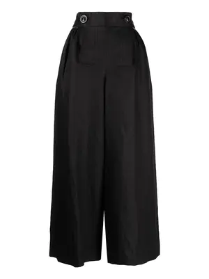 MAISON MARGIELA Button-fastening Waist Trousers - Black