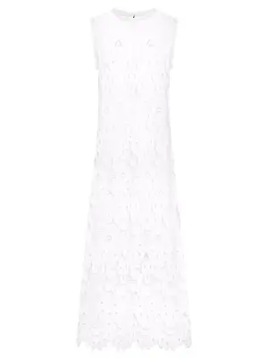 Dolce & Gabbana Openwork Maxi Dress - White