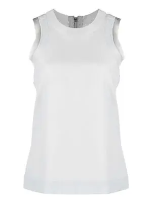 Sacai Zipped-back Tank Top - Grey
