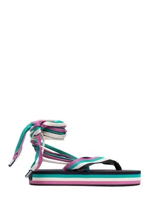 Isabel Marant Multi-drawstring Strap Sandals - Green