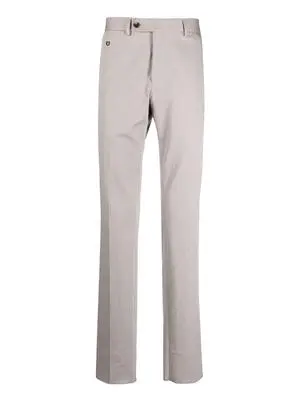 FERRAGAMO Mid-rise Straight-leg Trousers - Grey