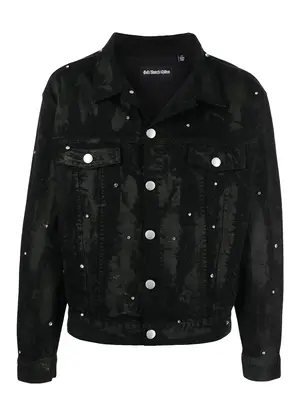 GOD'S MASTERFUL CHILDREN Harley Embellished Denim Jacket - Black