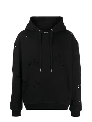 GOD'S MASTERFUL CHILDREN Galaxy Ripped Hoodie - Black