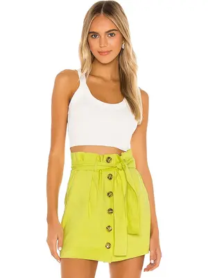 LOVERS AND FRIENDS Mac Cropped Top - White