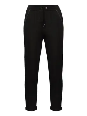 Brunello Cucinelli Monili-detail Track Pants - Black