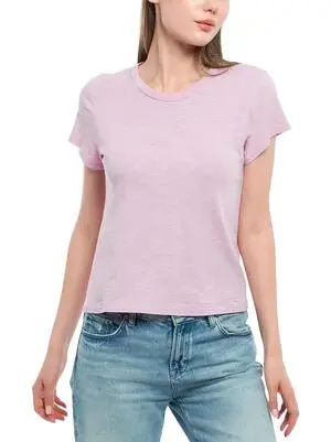 WILT CLOTHING Shrunken Crewneck T-shirt - Mauve Mist