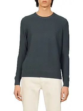Sandro Crewneck Sweater Blue Gray