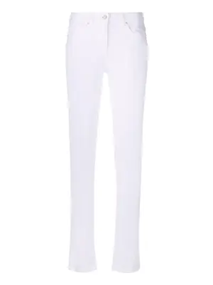 Fabiana Filippi Cropped Slim-fit Jeans - White