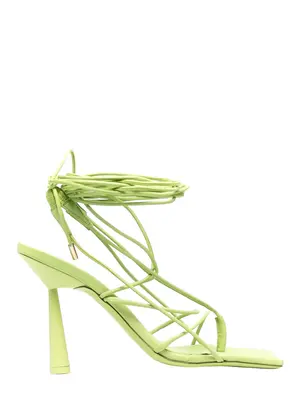GIABORGHINI Strap-detail Open-toe Sandals - Green
