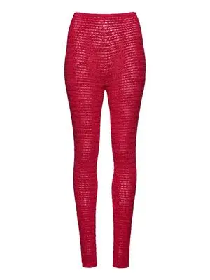 Magda Butrym High-waisted Crochet Pants - Pink