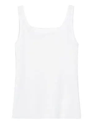 LAFAYETTE 148 NEW YORK Mesh Jersey Scoop Neck Tank Top