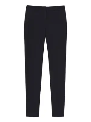 Lafayette 148 New York Cotton-stretch Ankle Pants - Black