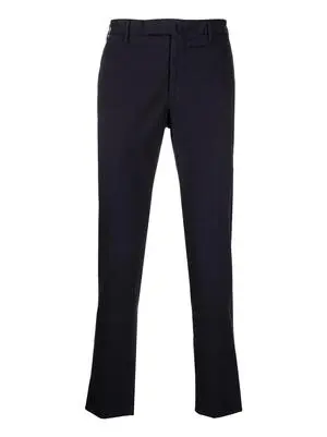 Incotex Tailored-cut Cotton Trousers - Blue