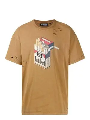 MOSTLY HEARD RARELY SEEN Graphic-print Cotton T-shirt - Brown
