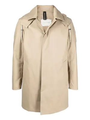 Mackintosh Cambridge Short Hooded Coat - Neutrals