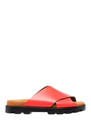 Camper Brutus Leather Sandals - Red