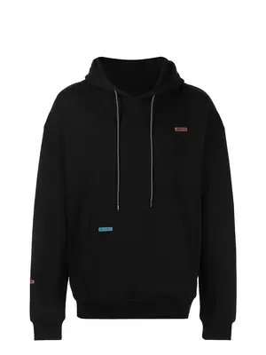 MOSTLY HEARD RARELY SEEN Barcode Patch Jersey Hoodie - Black