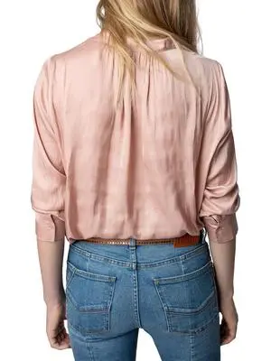 Zadig&Voltaire Tink Satin Blouse Blush