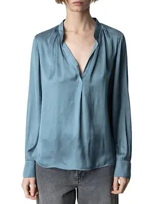 Zadig&Voltaire Tink Satin Blouse Tonnerre