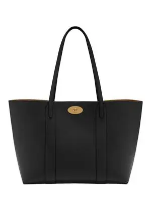 Mulberry Bayswater Leather Tote - Black/oak