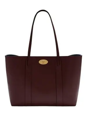 Mulberry Bayswater Leather Tote - Burgundy-oxford Blue