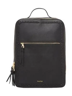 CALPAK Kaya Faux Leather Laptop Backpack Black