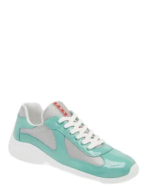 Prada Prada America’s Cup Leather Sneakers Giada/argento